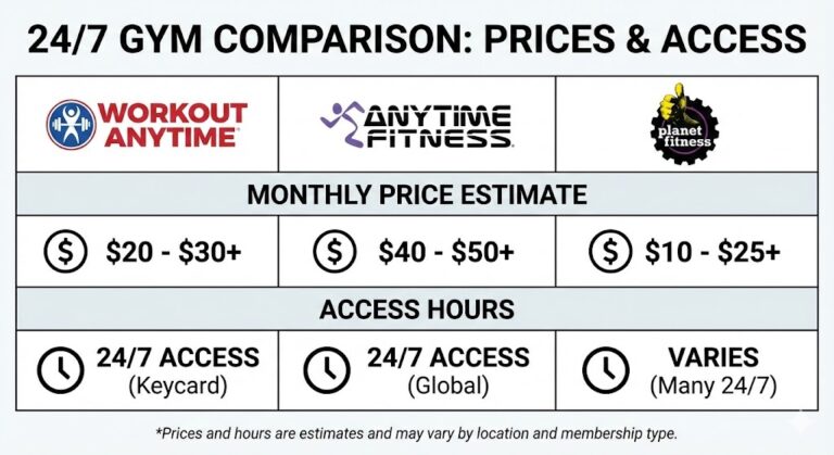 Workout Anytime Prices 2026: Membership Cost & 24/7 Access